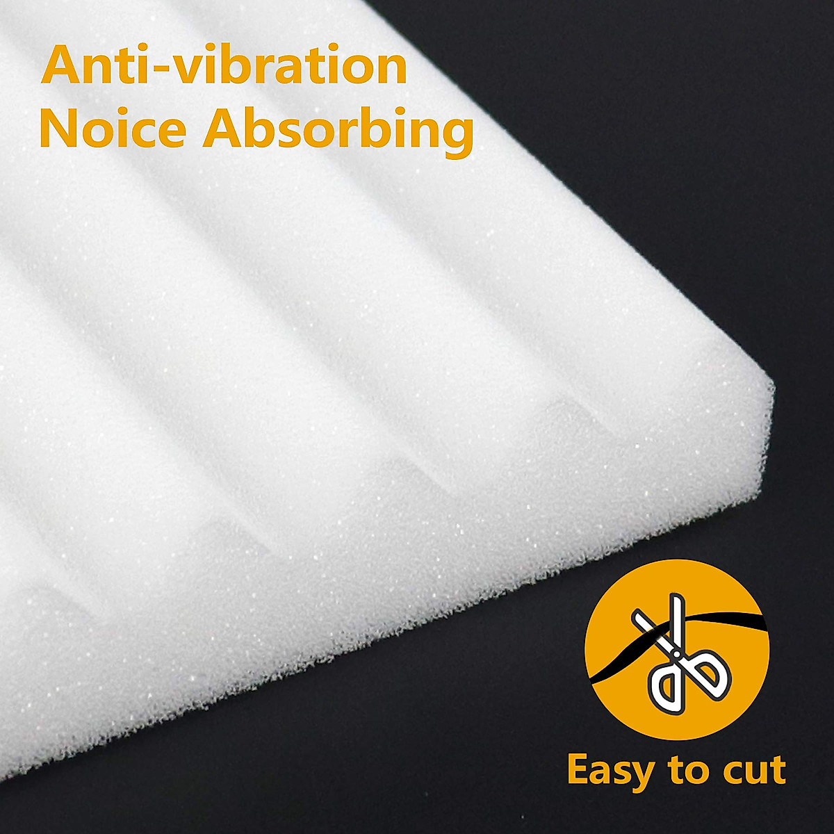 LBG Products Window AC Foam Insulation Panel Kit,Pack of 2 Insulated Air Conditioner Side Panels,18in High x 9in Wide x 7/8in Thick