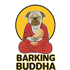 Barking Buddha Beef Cheek Slices | Premium Dog Chews | Extra Thick, All Natural, No Additives, Gluten Free | Peanut Butter - Small 5”-6” - 15 Pack