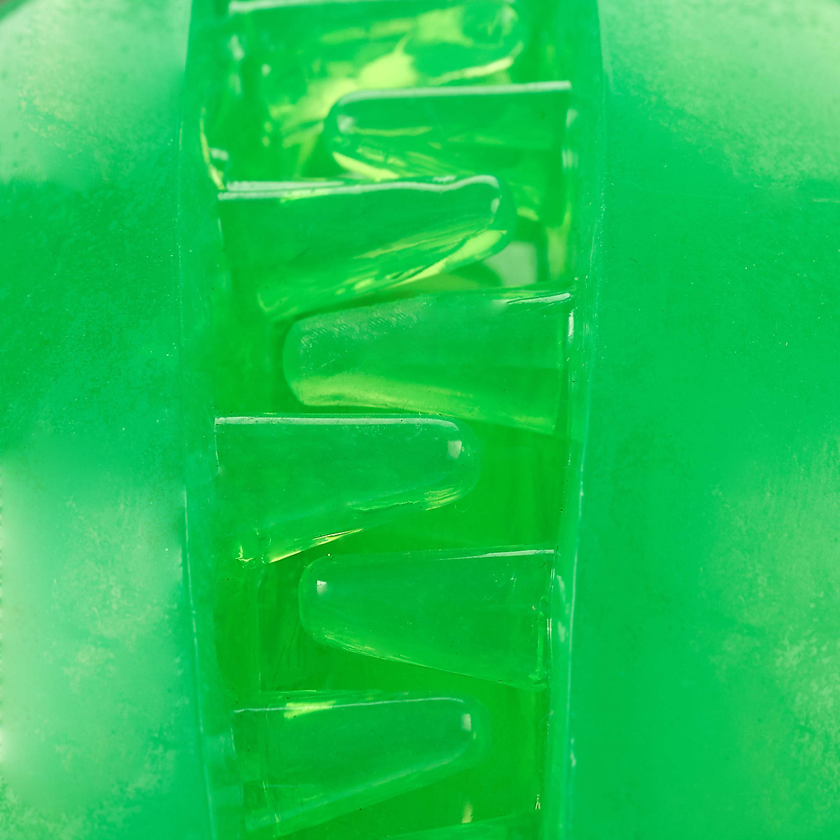 Relaxdays Chew Set of 2, Dog Toy Dental, Squeaks, Bite-Proof, Robust, 2 Sizes Teeth Cleaning Balls, Green/Blue, One