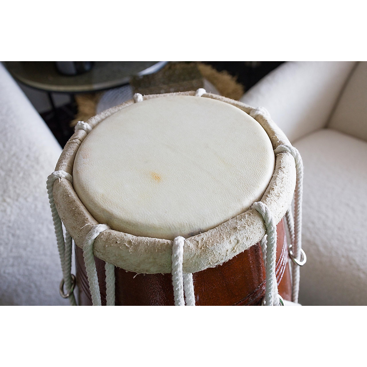 Special Dholak Drum by Maharaja Musicals, Professional Quality, Sheesham Wood, Padded Bag, Spanner, Dholki Musicals Instrument (PDI-BBC)