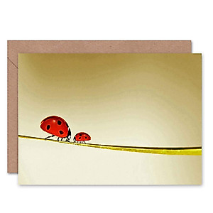 Wee Blue Coo CARD GREETING BIRTHDAY LADYBIRDS LADYBUGS GIFT