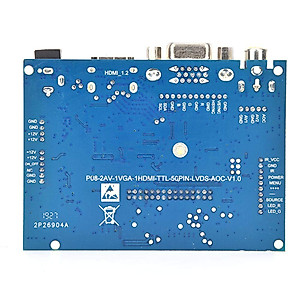 LCD Driver Board, Universal 40 Pins 9V-24V HDMI VGA 2AV Input LCD Controller Board, for AT070TN92 LED Panel AT065TN14