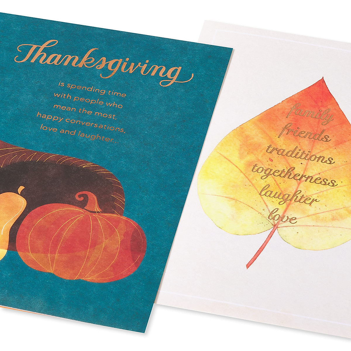 American Greetings Thanksgiving Cards, Giving Thanks and Much To Celebrate (6-Count)