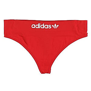 adidas Originals Smart And Novel Tong Womens Underwear Size XS, Color: Vivid Red/White