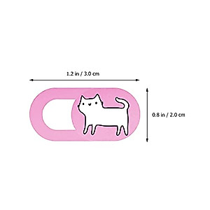 Mobestech Camera Protector USB Camera 3pcs Webcam Cover Smartphone Cover Webcam Cover Slide Camera Cover Slide Blocker Slide Adorable Cat Computer Camera Laptop Camera Slide Blocker