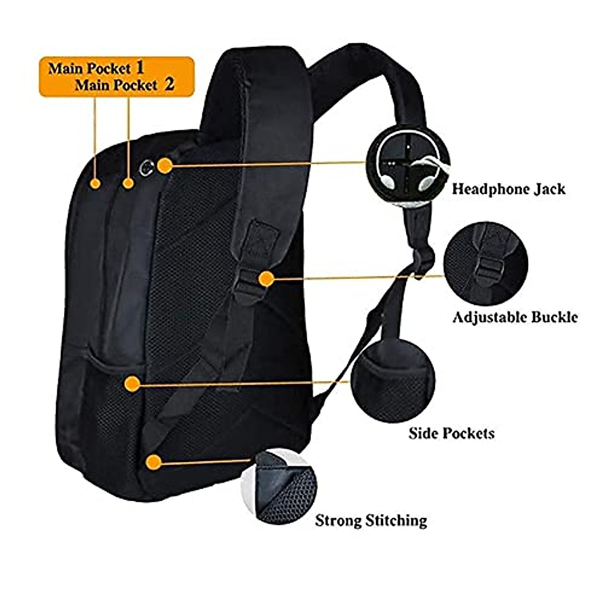 Mayooni Kids Back to School Book Bag Cristiano Ronaldo Lightweight Travel Daypack Laptop Backpack for School