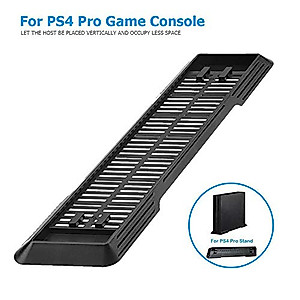 Kailisen PS4 Pro Vertical Stand for Playstation 4 Pro with Built-in Cooling Vents and Non-Slip Feet