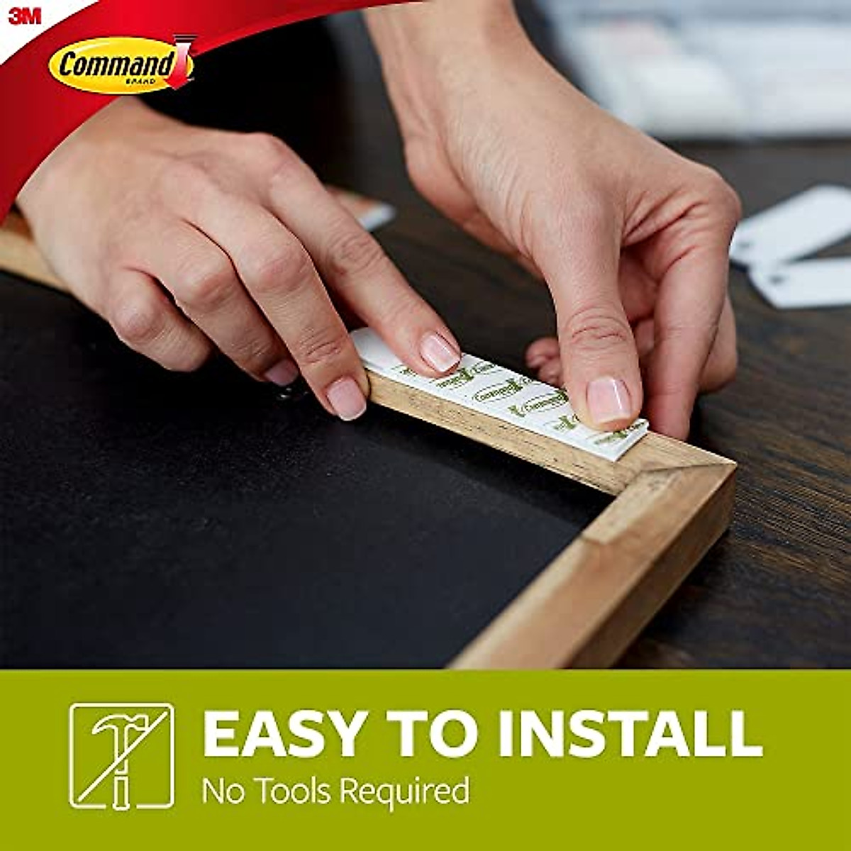 3M Command Adhesive Strip Picture Hanging, Pack of 1, White,CAD17201ES