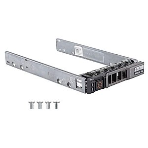 ASHATA 2.5 inch SAS SATA SSD Hard Drive Carrier Tray Caddy Compatible for Dell R610 R710 R910 R620 R720 R730 R630 T310 KG7NR and Other Hot Swap Bracket Tray with Screws