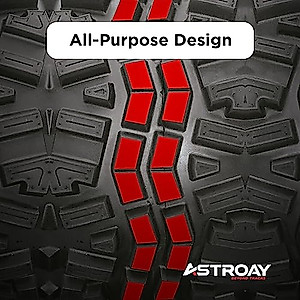 Astroay Venus 24 x 9-10 ATV/UTV Mud Tire - Enhanced Traction & Control | Versatile All-Purpose Design | Hassle-Free Installation & Durability | Reliable OEM & Replacement Option