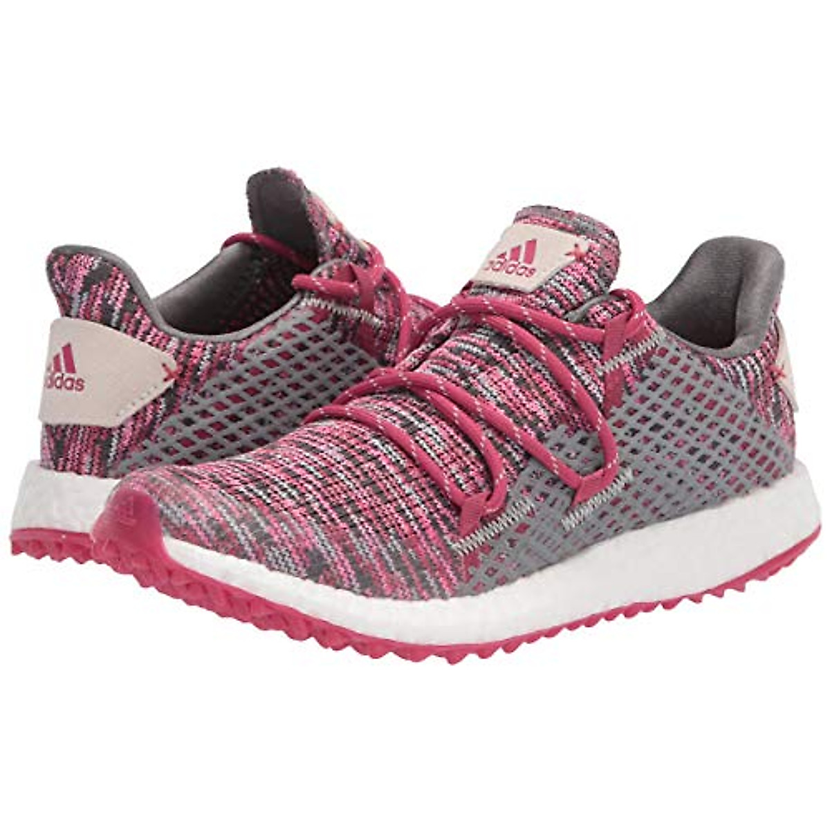 adidas Women's W Crossknit DPR Golf Shoe, Grey/Wild Pink/Screaming Pink, 9 US