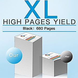 Firstoner 64 XL Black Ink Cartridge Replacement for HP 64XL Ink Remanufactured for HP Envy Photo 7858 7855 7155 7158 7120 7158 7164 6255 6252 6232 Tango X Smart Series Printer(1 Black)