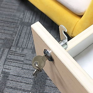 Jayseon 3 Pack Mailbox Lock Cabinet Locks with Key, RV Cam Lock 5/8" Keyed Alike, Mailbox Locks Replacement for Drawer Toolbox RV Storage Door, Zinc Alloy