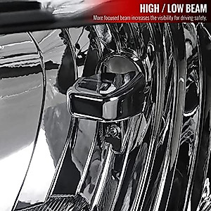 Carpartsinnovate For 2009-2014 Ford F150 F-150 Replacement Euro Black Headlights Driving Lamps Pair