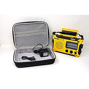 Kaito RC500 EVA Hard Shell Storage Case with Double-Zipper and Carrying Handle for The Voyager KA500 Radio