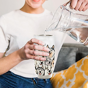 MOTERMATE Funny 20oz Travel Coffee Mug Tumbler, Dog Lovers Gifts for Women Men Kids, Dog Themed Gifts for Mom, Stainless Steel Tumbler With Lid and Straw Water Drinkware