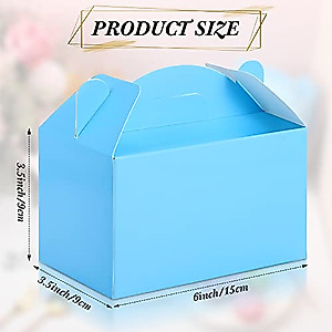 36 Pieces Party Favor Boxes Candy Cookies Treat Goodie Boxes Candy Boxes Treat Cardboard Gift Boxes, 5.9 x 3.5 Inch for Kids Birthday Party Baby Shower Wedding Party Supplies (Blue)