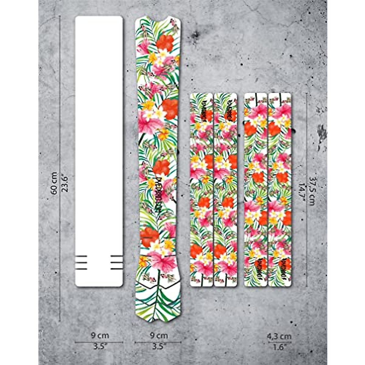 DYEDBRO - MTB Frame Protector - Fluor (Gloss / White)