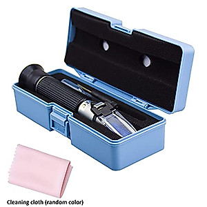 Brix Refractometer 0-32% Brix Meter Refractometer for Testing Sugar Content in Fruit, Portable Refractometer Tester for Making Maple Syrup, Juice, Beverage