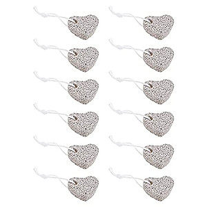 SING F LTD 12pcs Teeth Grinding Mineral Stone Small Animal Teeth Grinding Mineral Stone Chew Toys Hearted-Shape for Guinea Pigs Rabbit Parrot