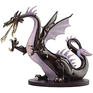 Lenox Holiday Disney Fiery Dragon Maleficent Figurine 24 k Sleeping Beauty RARE Collectible 14 inch