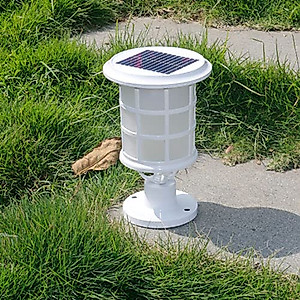 MHCZBGY Home Outdoor Pillar Light Garden Villa Decorative Lamp Outdoor Garden Villa Pillar Lights Waterproof Solar Column lamp LED Courtyard Column Light