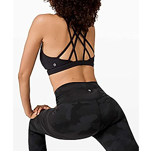 Lululemon Women’s Wunder Under Stretchy Fitness Pants - High Rise Leggings, Sweat-Wicking Fabric, Firming Support, 25 Inch Inseam, Incognito Camo Multi Grey, Size 12