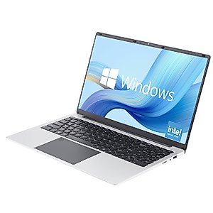 KBJPADS 15.6 Inch Laptop Computer,Intel CeleronJ4105 Processor, 6GB DDR4, 256GB SSD Storage, FHD IPS Screen(1920 * 1200) ，Quad Core Windows 10 Laptop,Thin & Light Laptop 4000mAh Battery 2.4G/5G WiFi