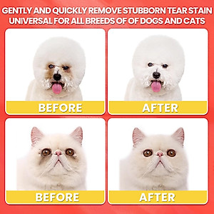 MCTRHG Dog Eye Wipes, Tear Stain Remover for Dogs & Cats 100 PCS, Gently Remove Eye Tear Stains, Eye Discharges and Debris, Natural Formulated Pet Eye Wipes for Cleaning & Soothing