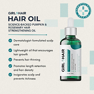 G+H Strengthening Oil | Promotes Thicker, Fuller Hair & Healthy Scalp | With Pumpkin & Rosemary for Healthy Hair | For All Hair Types (2 fl oz)