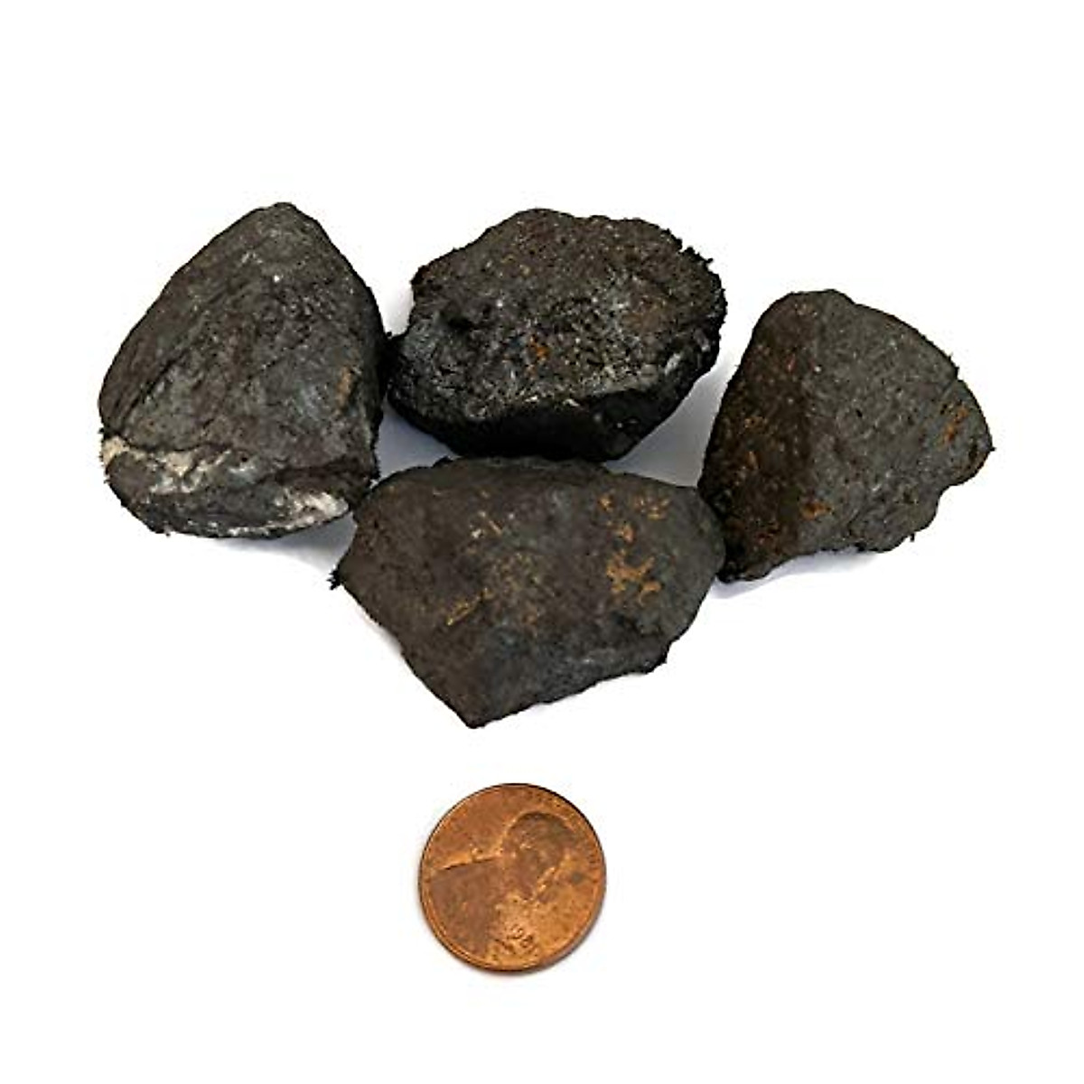 Naturally Magnetic Lodestone 4 Pieces - Includes Velvet Storage Bag