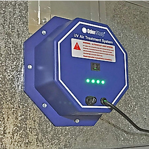 OdorStop OS36PRO1 UV Air Purifier - 36 Watt System with Energy Saving Airflow Sensor and 16” Bulb (OS36PRO1 w/Air Flow Sensor, 16” Bulbs)