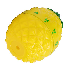 BuyWeek Pineapple Timer, Baking Timer Plastic Cute Kitchen Cooking Timer Reminder for Home (6.4x6.4x8.7cm)