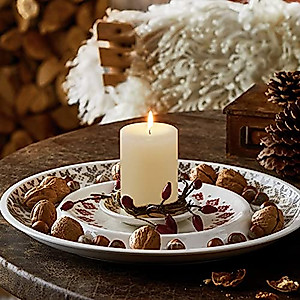 Ivory Pillar Candles, 3x4 Inch Unscented Off-White Dripless Long Lasting Slow Burning Cylinder Candles for Home, Wedding, Party ( 45 Hours), 6 Packs