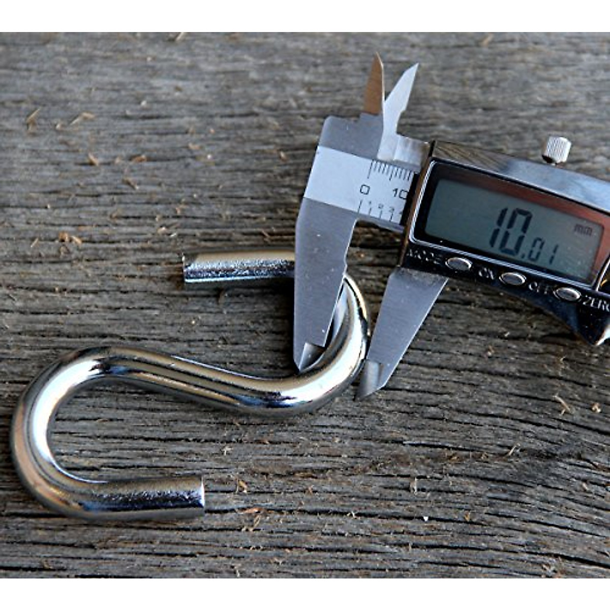 WALLNITURE Premium Quality Heavy-Duty Small S Shaped Utility Hooks Chrome Finish 3.5 Inches Pack of 2