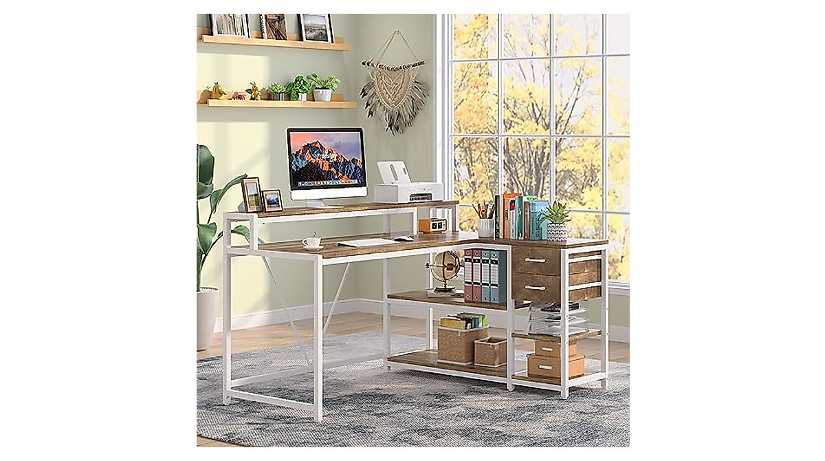 LITTLE TREE L-Shaped Desk: Stylish Workspace Solution