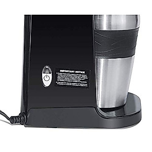 Mixpresso 2-In-1 Single Cup Coffee Maker & 14oz Travel Mug Combo | Portable & Lightweight Personal Drip Coffee Brewer & Tumbler Advanced Auto Shut Off Function & Reusable Eco-Friendly Filter