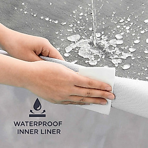 Bedsure Waterproof Dog Beds for Small Dogs - 4 inch Thicken Up to 20lbs Small Dog Bed with Removable Washable Cover, Pet Bed Mat Pillows, Grey