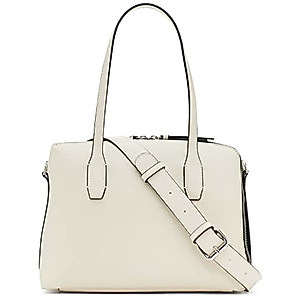 Calvin Klein Brenda Top Zip Satchel, Cherub White