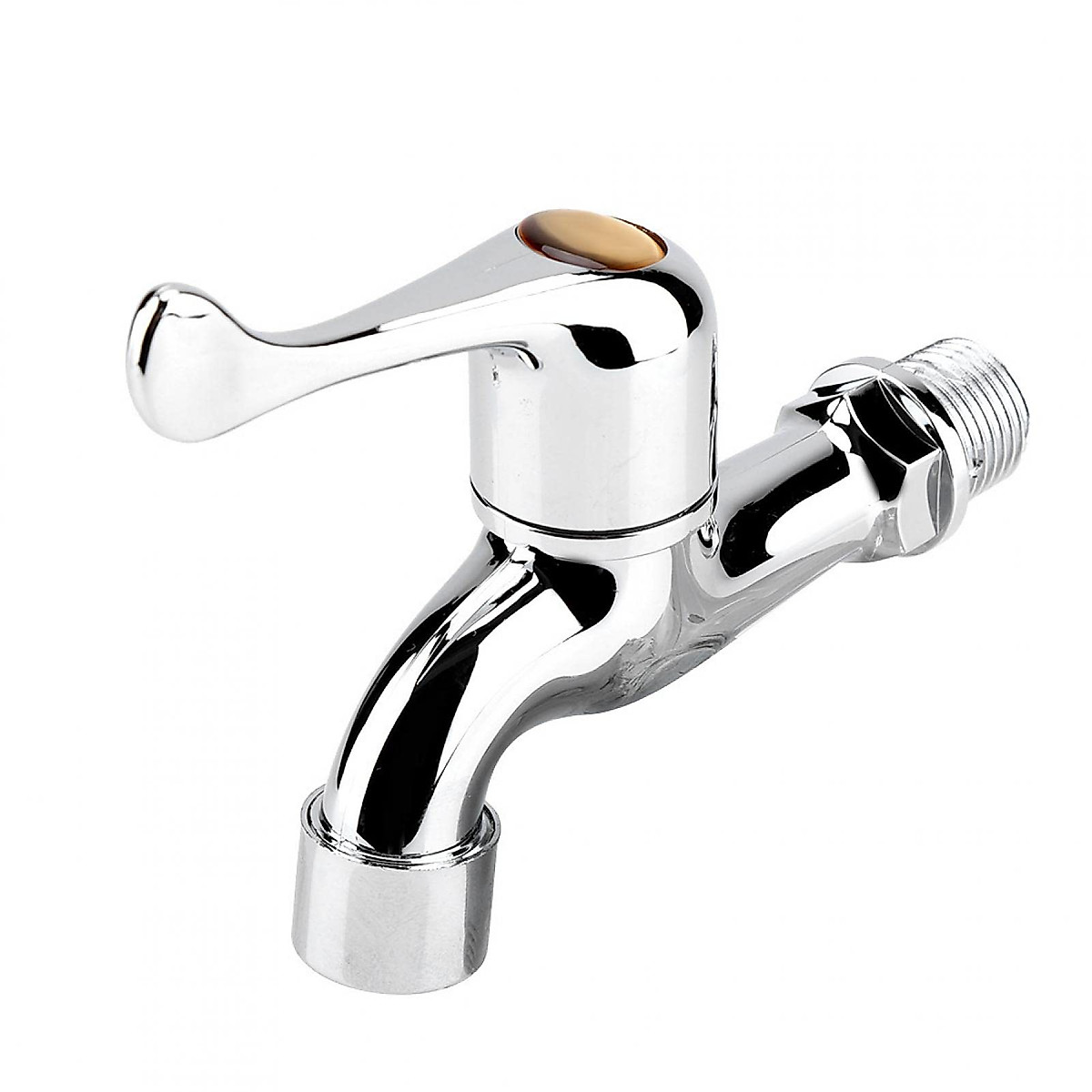 Zerone Plastic Faucet, Chrome Finish, Fish Tail, Wall Mount, Single Handle, Bathroom and Sink Use
