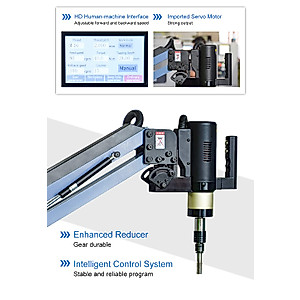 US Stock M4-M24 Tap Collets 1200mm Arm 360° Universal Tapping Machine Electric Tapper 550rpm With ANSI Imperial Collets
