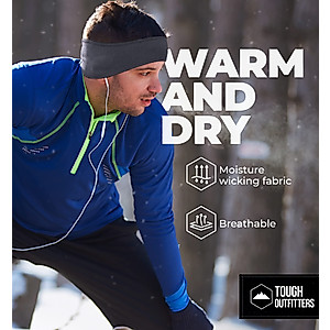 Tough Headwear Ear Warmer Headband - Ear Muffs - Running Winter Headband, Fleece Headband for Men & Women for Cold Weather