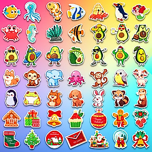 500 Pcs Cute Stickers for Kids, Water Bottle Stickers, Waterproof Vinyl Aesthetic Sticker for Laptop Scrapbook Skateboard Computer Mixed Colorful Sticker Packs for Kids Teens Adults Girls
