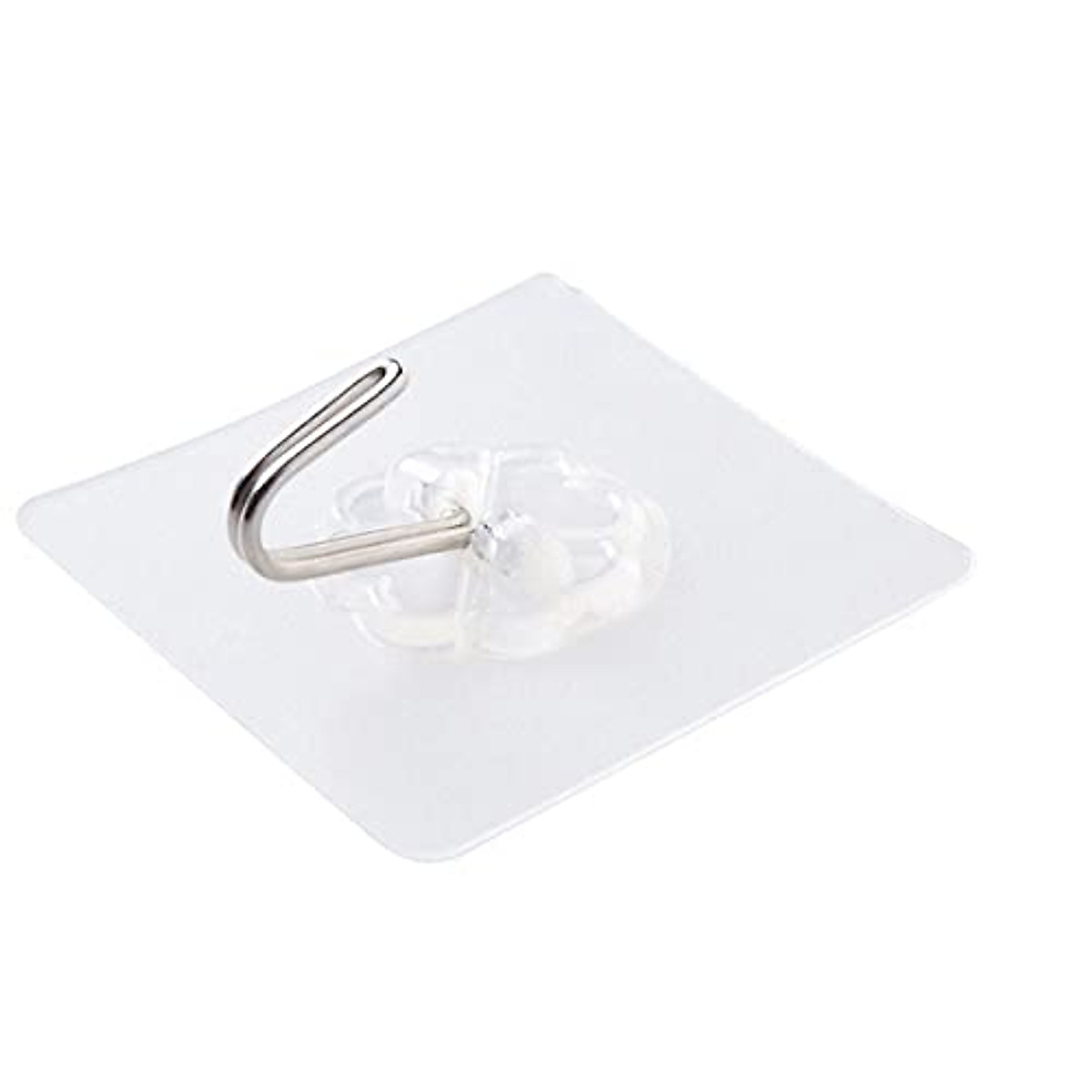 Wall Hooks Transparent Hook Free Nails,Waterproof and Oilproof for Keys Bathroom Shower Outdoor Kitchen Door Home Improvement Sticky Hook 20 Pack