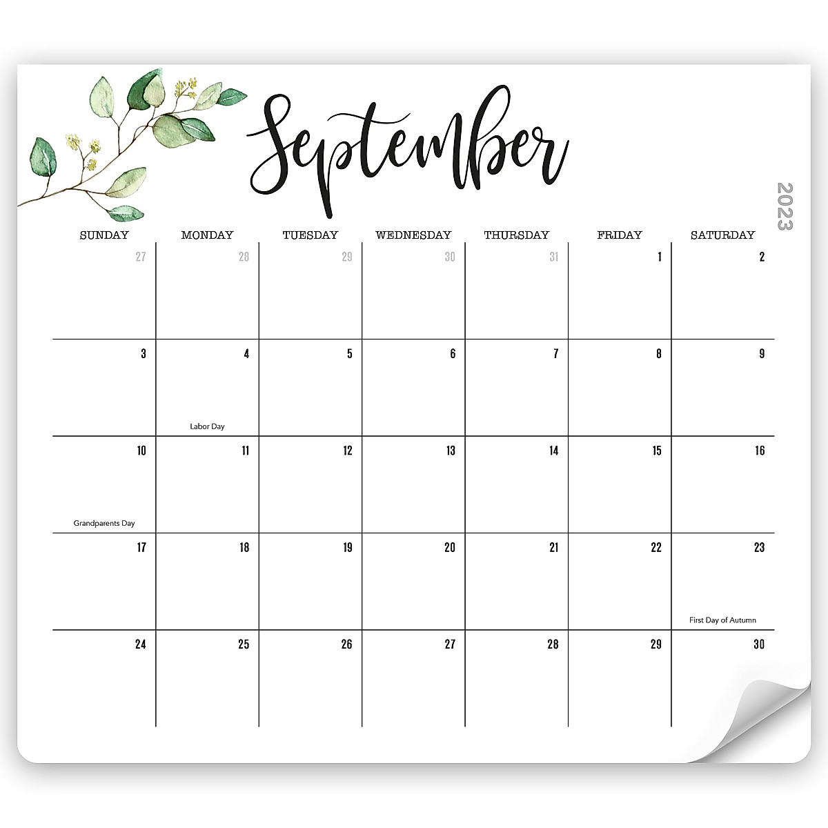 Beautiful 2023 Magnetic Calendar for Fridge - Runs Until July 2024 - The Perfect Monthly Calendar With Greenery Designs for Easy Planning