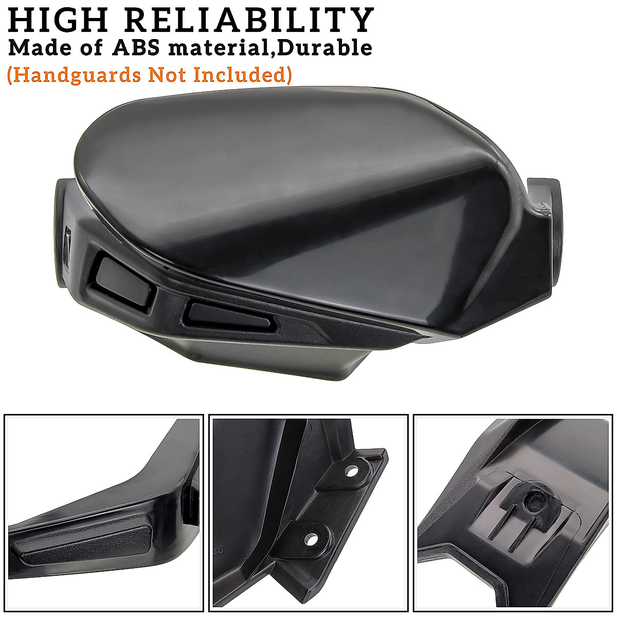 SAUTVS Black Handguards Protector Wind Deflector for Can Am Ryker, Plastic Hand Guards Air Deflector Kit for Can-Am Ryker 600 900 Sport Rally Edition All Models Accessories (2PCS, Replace #219400894)