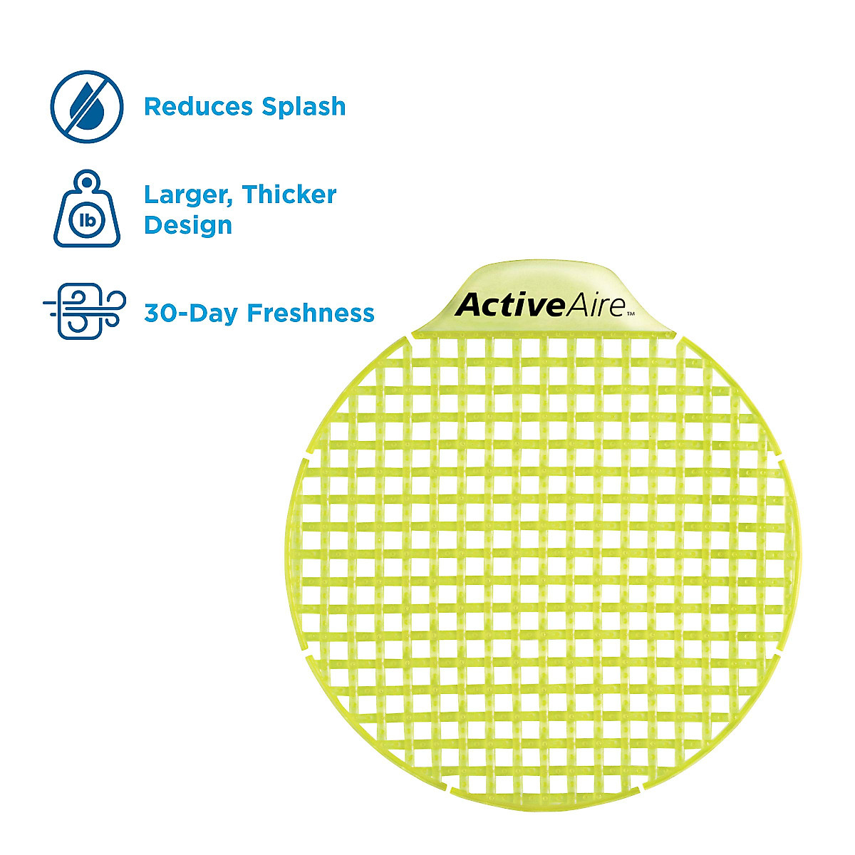 ActiveAire Low-Splash Deodorizer Urinal Screen by GP PRO (Georgia-Pacific); Citrus; 48265; 12 Screens Per Case