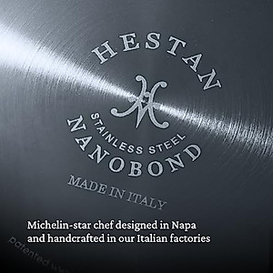 Hestan - NanoBond Collection - Titanium Stainless Steel 8-Quart Stock Pot with Lid - Toxin, PFAS, & Chemical Free Clean Cookware, Induction Cooktop Compatible