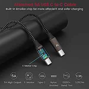 VELOGK Super Fast Type C Car Charger [73W Turbo], Metal Adaptive 55W 45W PPS/PD&QC3.0 USB C Car Adapter[Super Fast Charging 2.0]for Samsung S23 Ultra/S22+/S21/S20/Note 20/10 Plus,iPad Pro/Air,Macbook