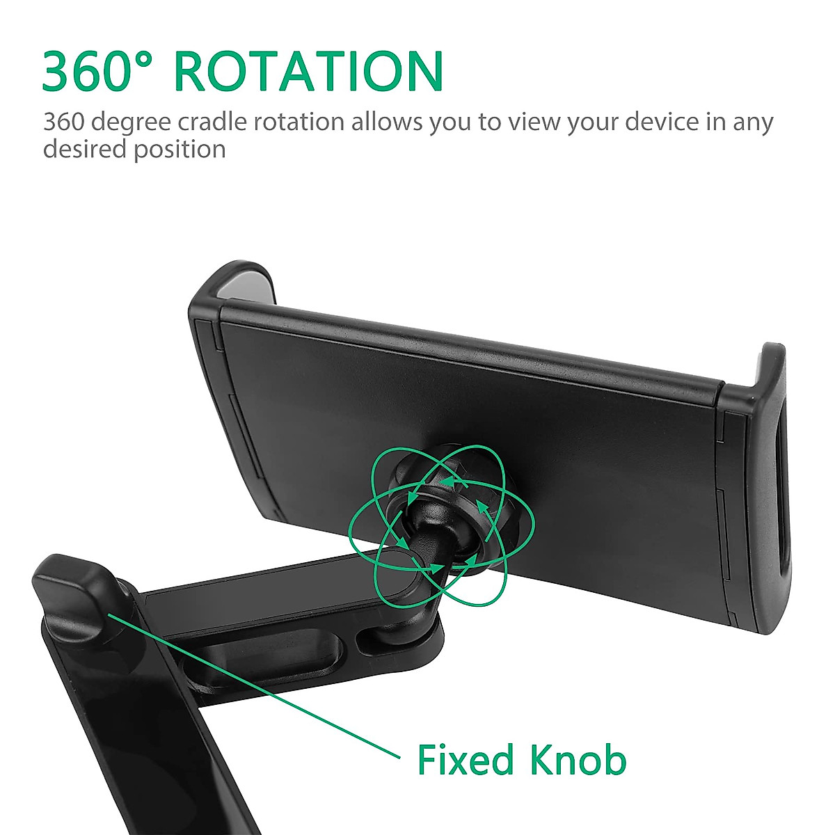 Geekria Car Headrest Mount, Angle Adjustable Headrest Mount Compatible with Nintendo Switch/Switch OLED/Switch Lite, Game Accessories Universal Holder for Car Backseat